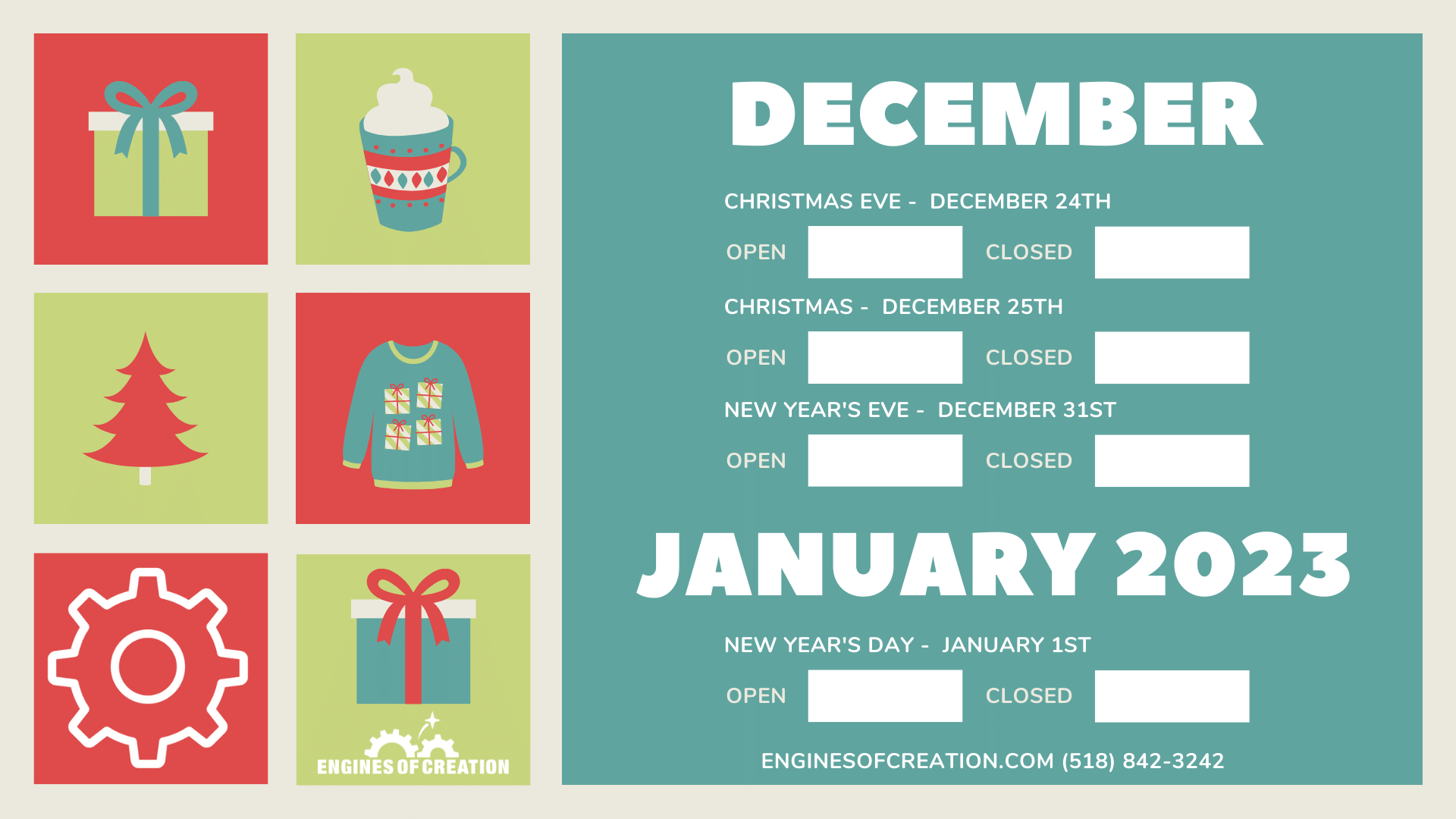 Let Customers Know Your Holiday Hours - (Updated 2022) - Engines of ...